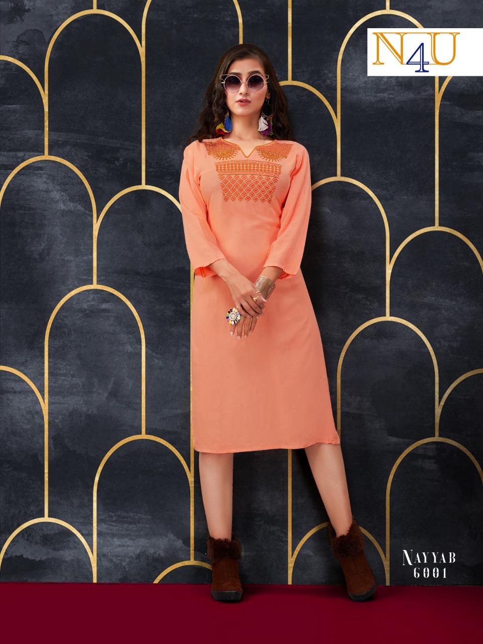 N4U NEHA FASHION - NAYYAB : 7 pcs BEST DISCOUNT LOWEST PRICE ONLINE