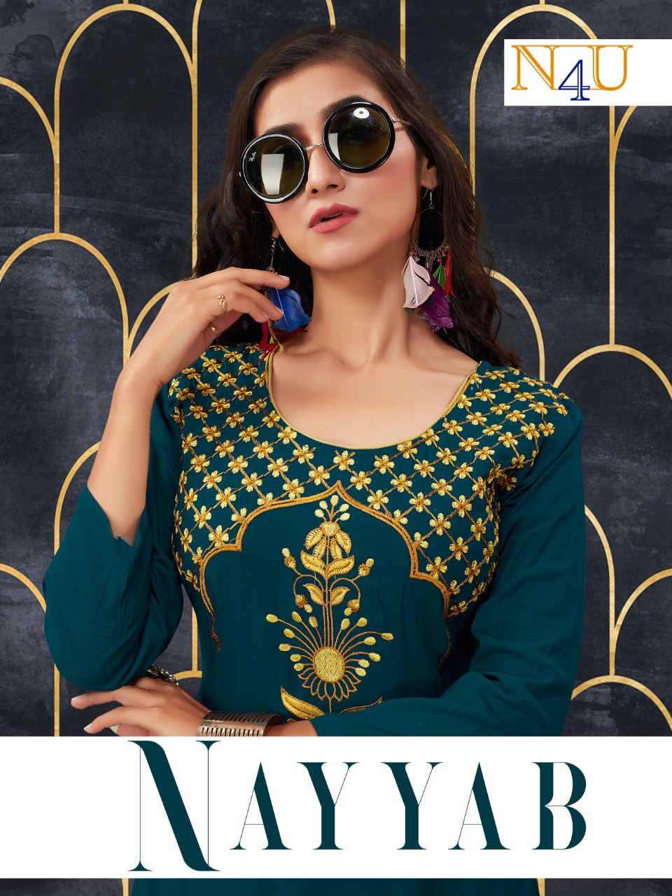 N4U NEHA FASHION - NAYYAB : 7 pcs BEST DISCOUNT LOWEST PRICE ONLINE