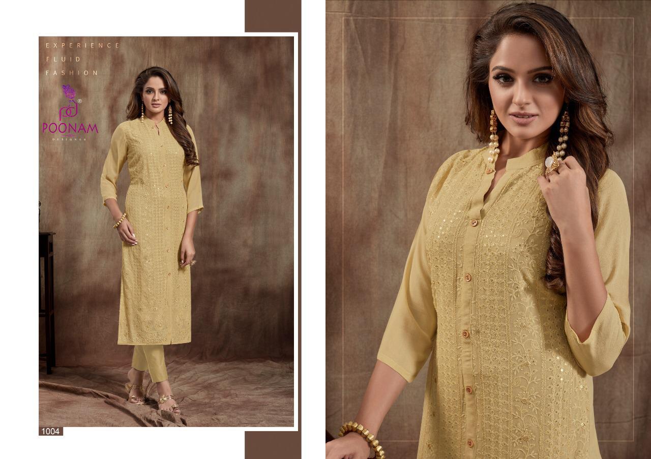 POONAM DESIGNER - LUCKNOWI : 6 pcs - BEST PRICE